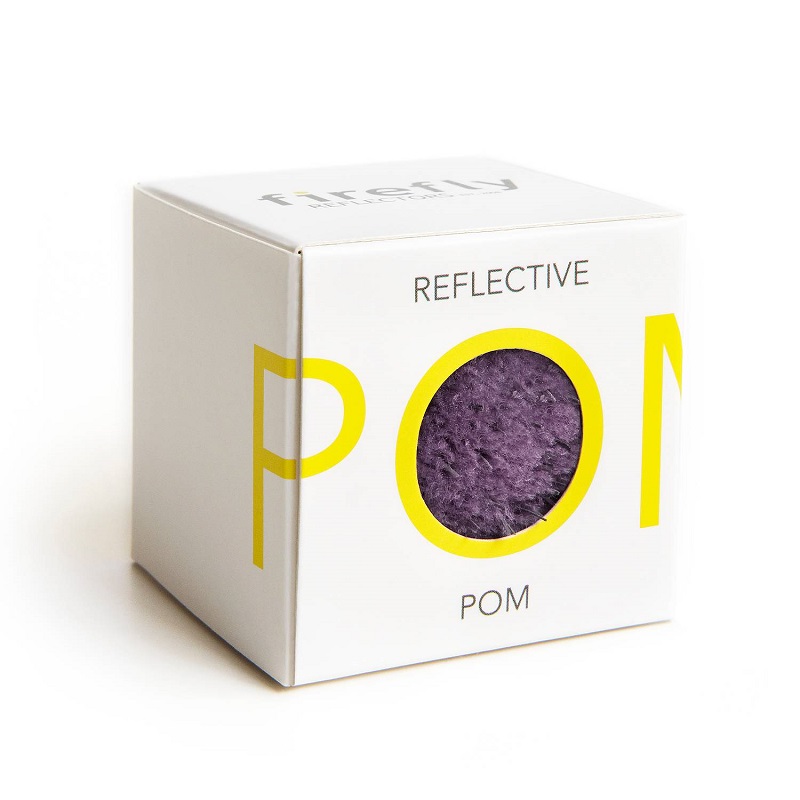 Firefly Reflexboll Pom Pom med ögon Lilac - Hos Greta