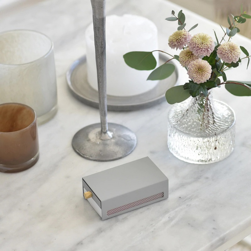 Three Stars Tändsticksfodral Grå - Hos Greta